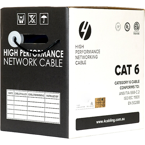 Buy 4Cabling SLD.C6UTP.BLACK.R - MegaBuy Online Computer Store